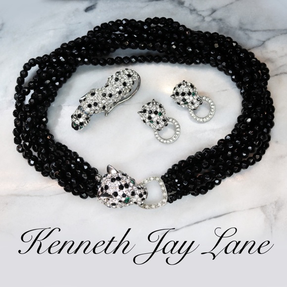 Kenneth Jay Lane | Jewelry | Vintage Kenneth Lane Bookpiece Leopard ...
